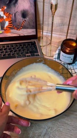 Манник с персиками