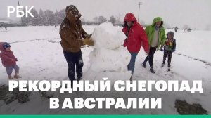 Австралию накрыл рекордный за 40 лет снегопад