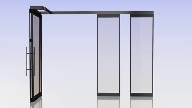 Раздвижная рамная система "ПАРКОВКА" со стеклопакетом