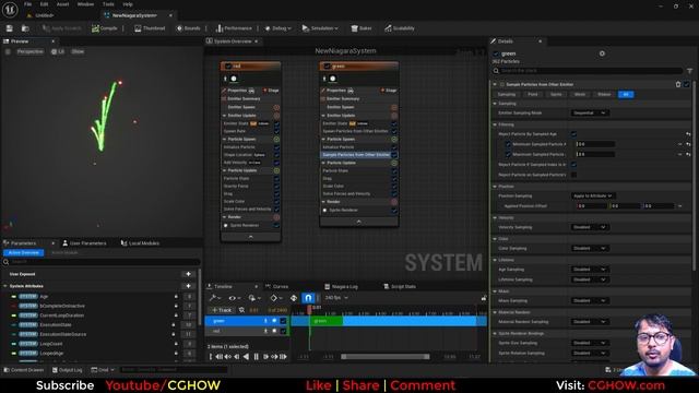 12.UE5.3 Niagara Basic _ Spawn Particles from other Emitter