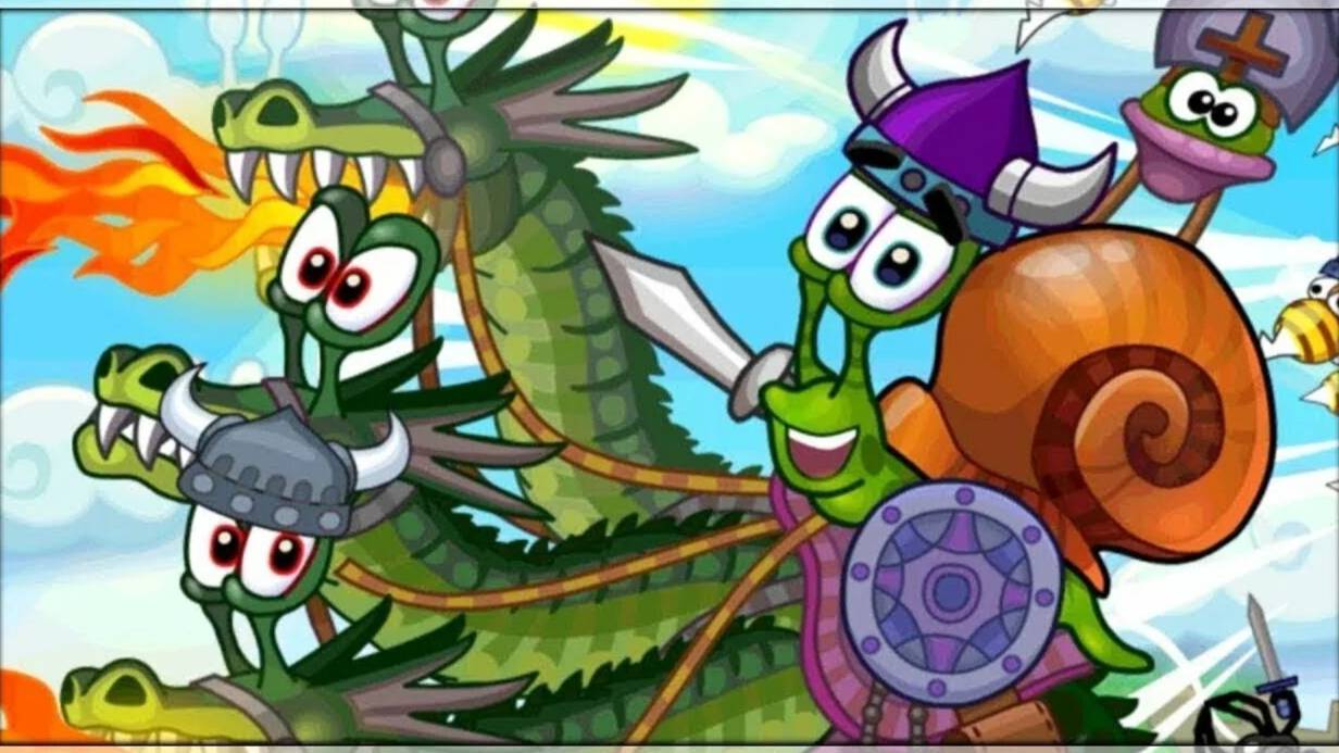 УЛИТКА БОБ#4 - Фэнтези история.Битва с драконом. МУЛЬТИК для детей.Несносный Боб 4 на Tiger Games TV