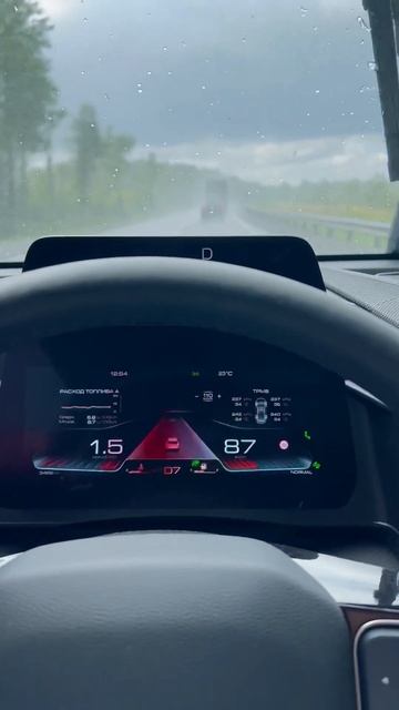 Haval Dargo адаптивный круиз контроль в сильный дождь