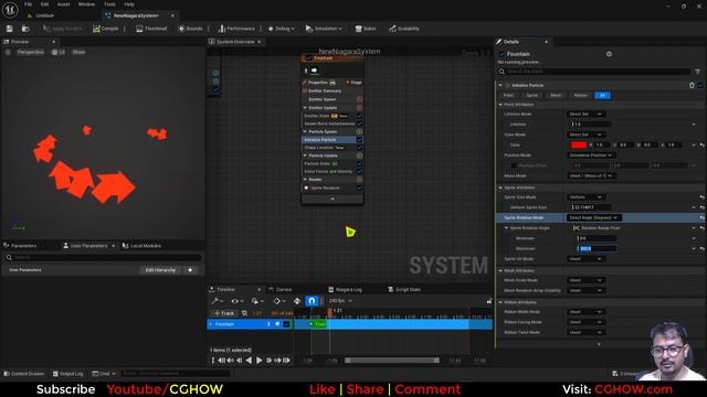 20.UE5.3 Niagara Basic _ Initial Sprite Rotation
