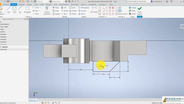 #141 Autodesk Inventor 2020. Деталь №11