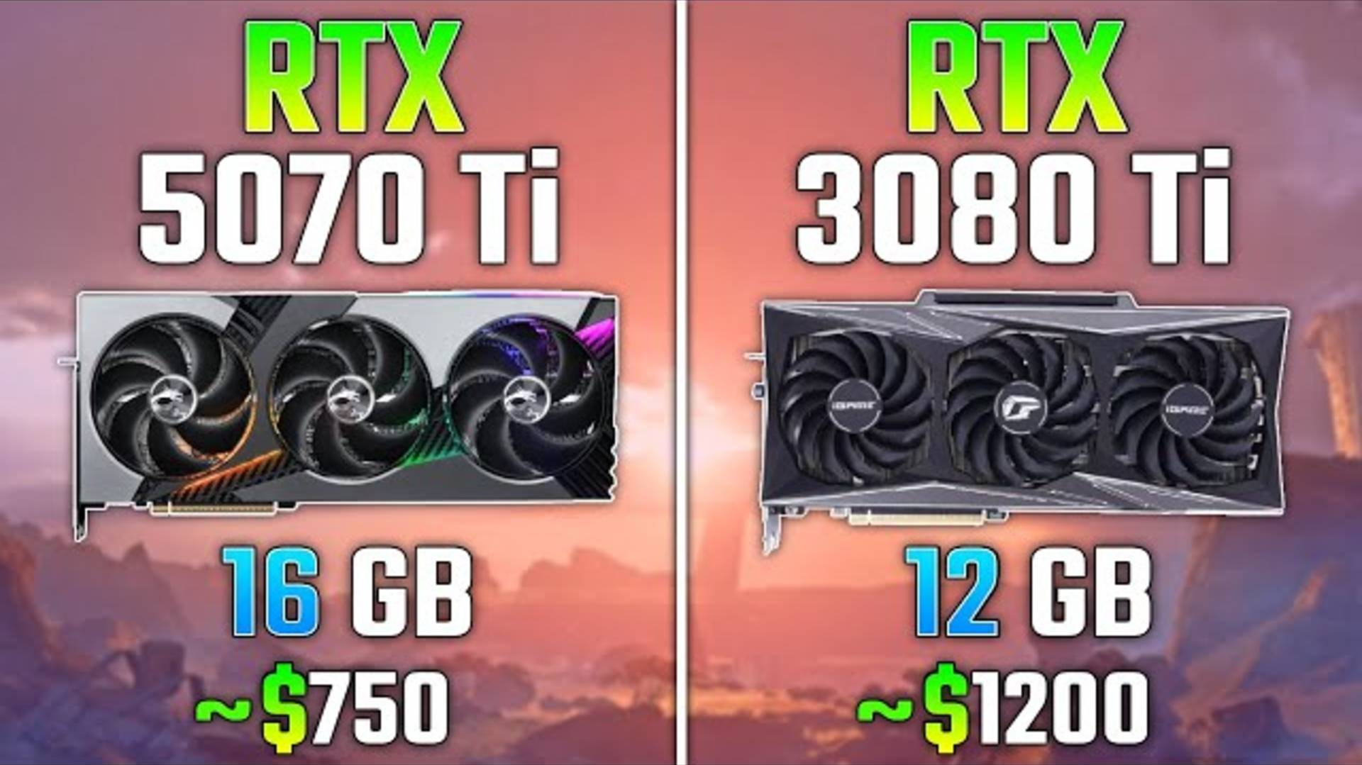 RTX 5070 Ti vs RTX 3080 Ti | Test in 7 Games