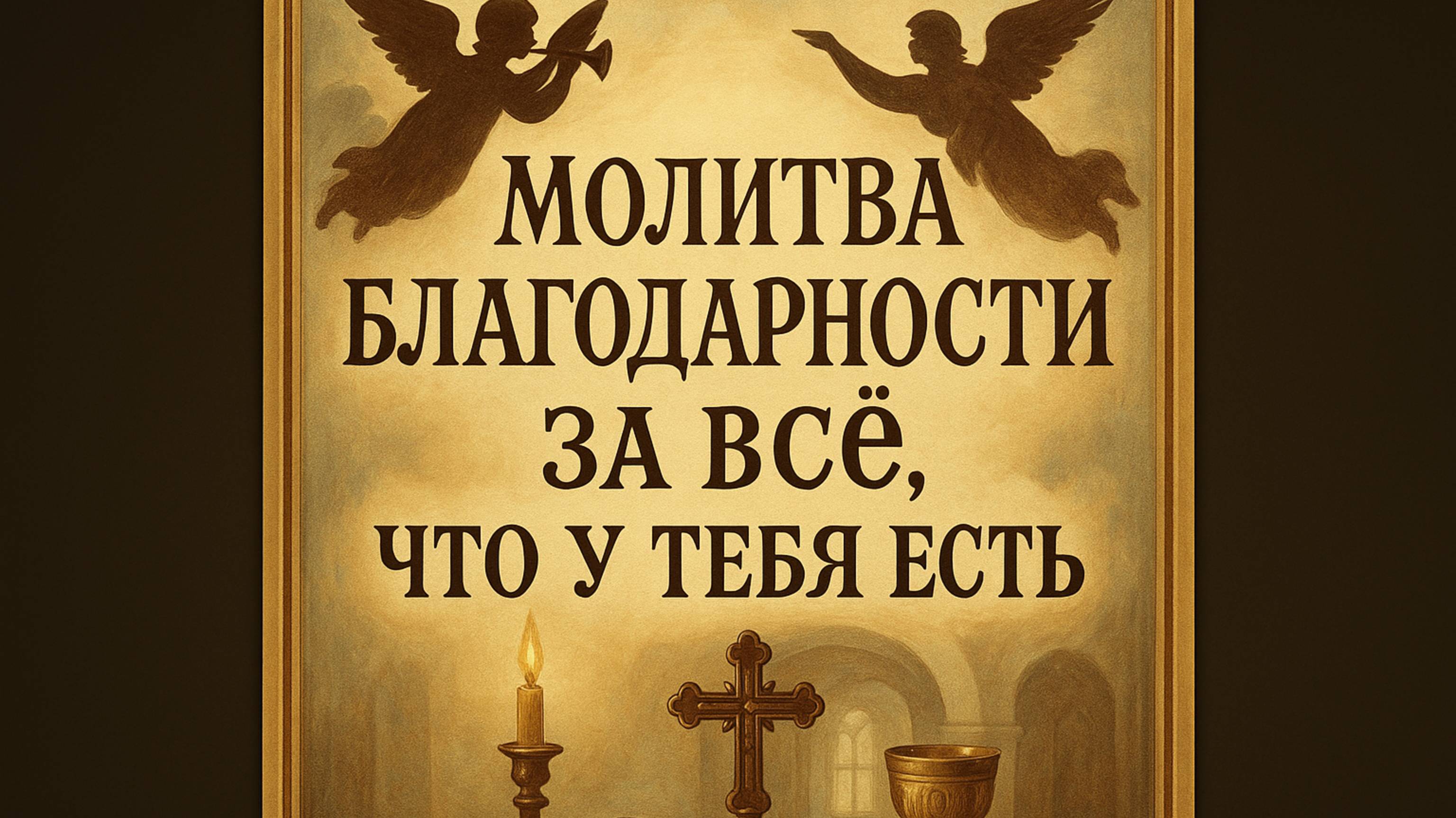 Молитва благодарности за все, что у тебя есть