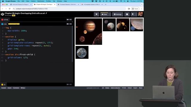 20. Перекрывающийся макет CSS Grid 20