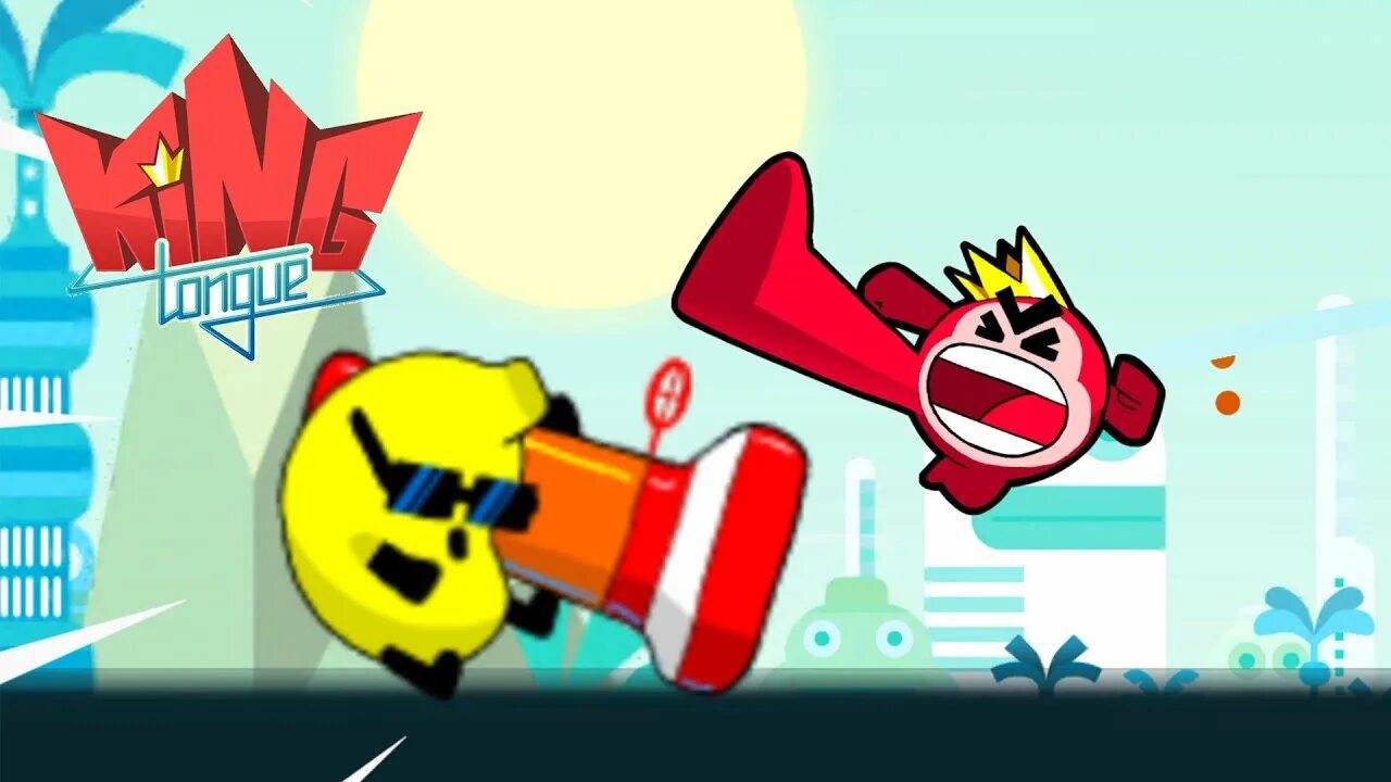 King Tongue №1 Игровой мультфильм для детей про короля который сражается с лимонами.