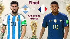 Футбол. Чемпионат мира 2022. Катар. Сборная Аргентины против сборной Франции. FIFA 23. PS4.