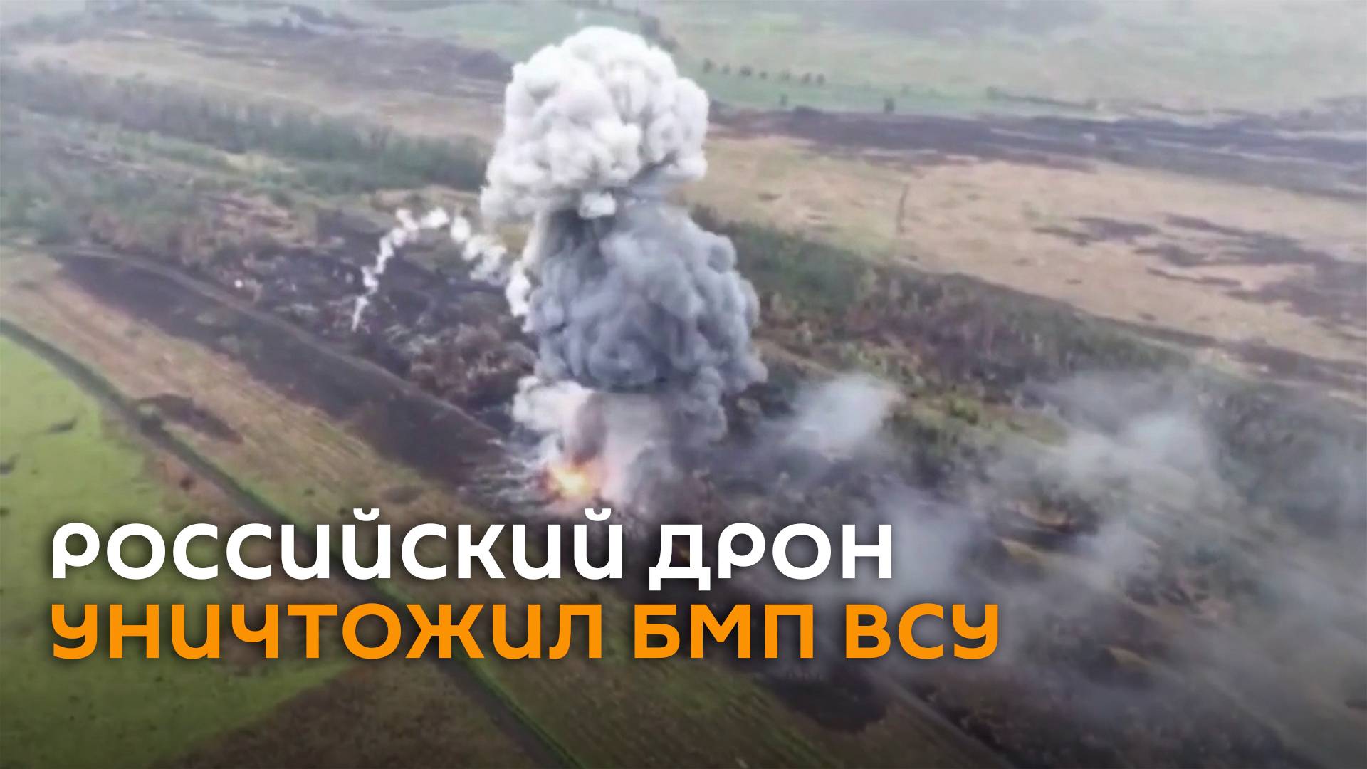 Точно в люк: российский дрон прицельным попаданием уничтожил БМП ВСУ