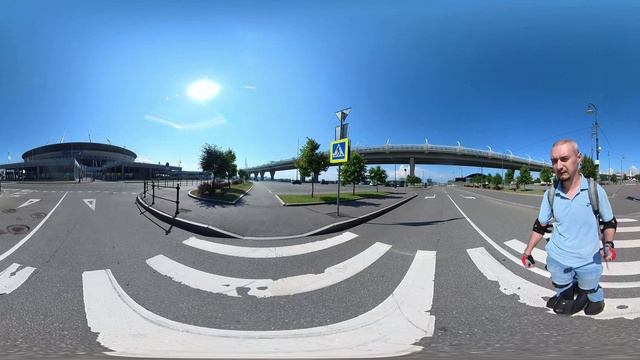 5 августа. 2025 Санкт-Петербург. Поездка на моноколесе. Видео 360 градусов
