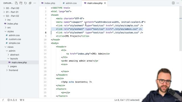 31-02. Change the Colors in the Admin Area with CSS Variables (Bonus)