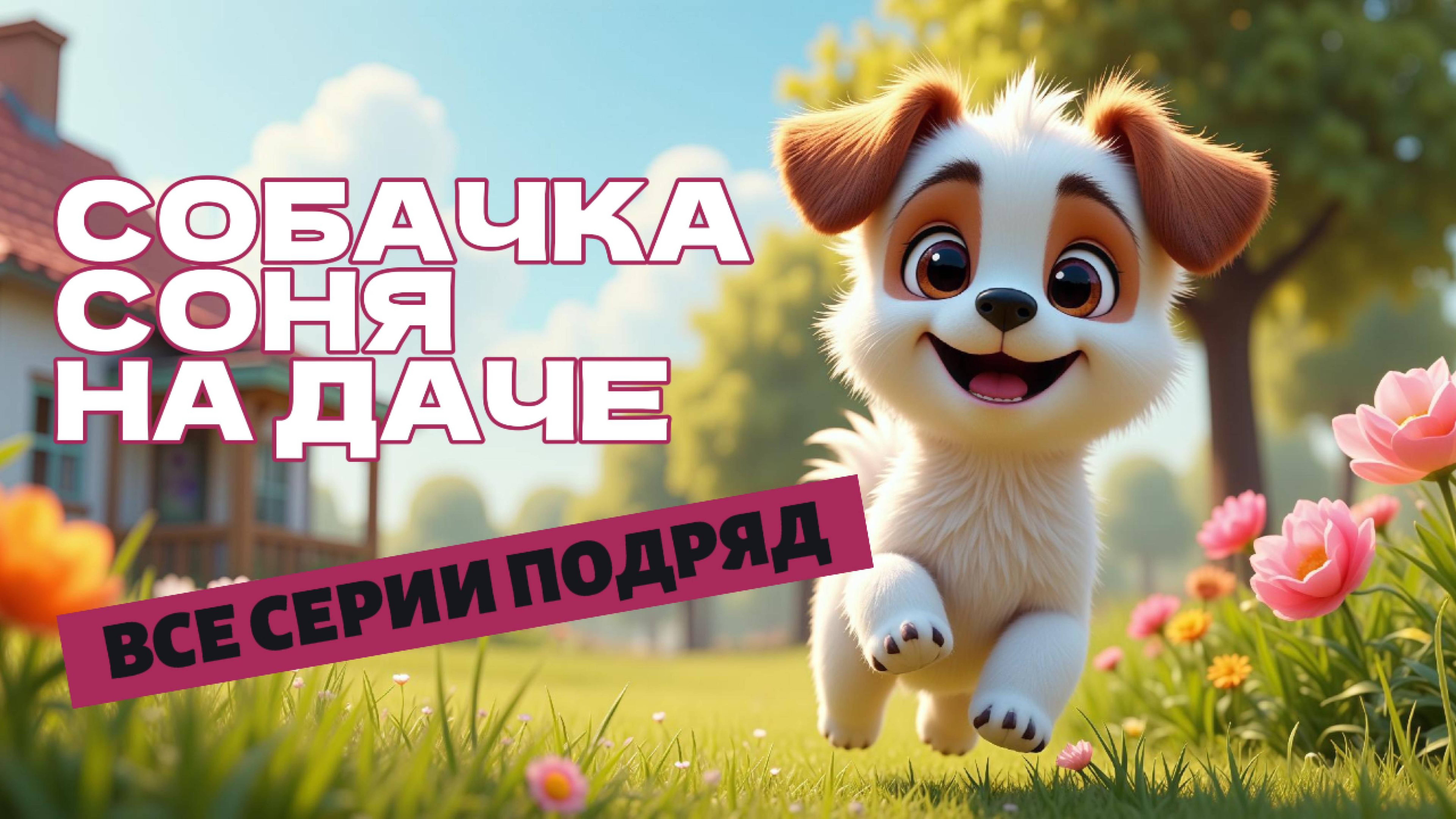 🎬 Собачка Соня на даче — все серии подряд! 🐶🏡 Сборник серий 📚