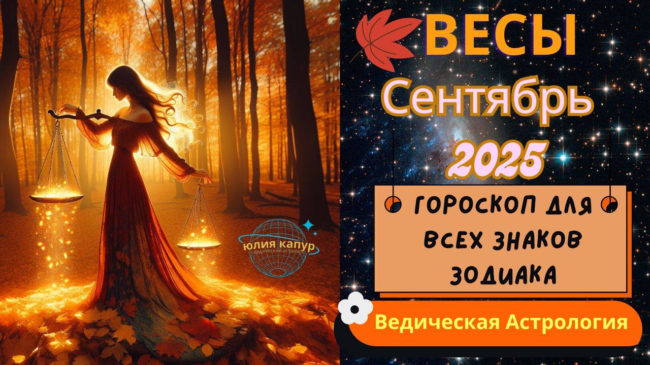 ♎Весы - гороскоп на Сентябрь 2025 года. От Юлии Капур