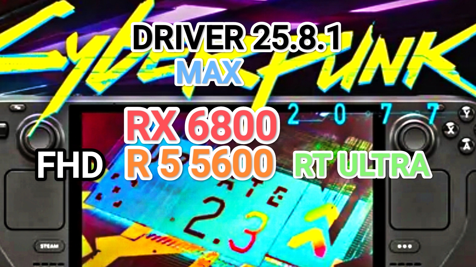 Cyberpunk 2077 v.2.3 FHD/MAX/RT ULTRA - RX 6800/R 5 5600