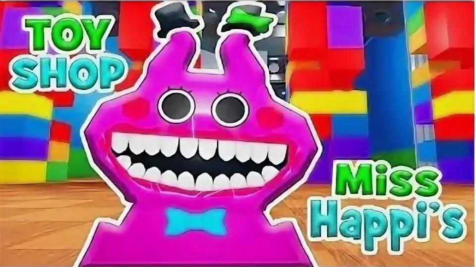 ПОБЕГ ОТ ЗЛОЙ МИСС ХЭППИ ИЗ МАГАЗИНА ИГРУШЕК В СИМУЛЯТОРЕ МОНСТРОВ РОБЛОКС.