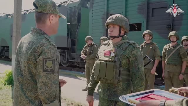 Награждение военных железнодорожников в ознаменование Дня железнодорожных войск ВС РФ, 6 августа