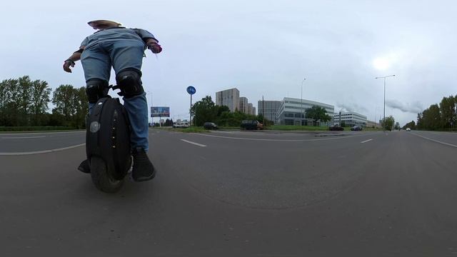 6 августа 2025. Санкт-Петербург. Поездка на моноколесе. Видео 360 градусов