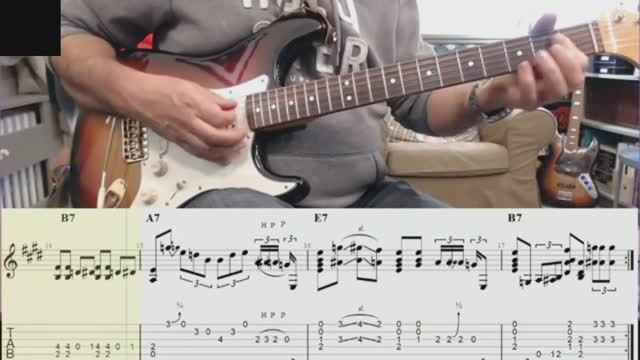 Shotgun  Blues in E(guitar cover,tab,backing track)