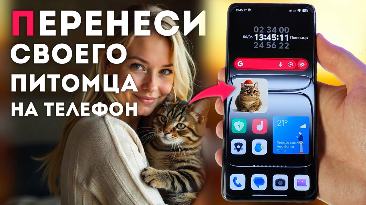 ФИШКА XIAOMI - Перенеси своего домашнего ПИТОМЦА на ТЕЛЕФОН