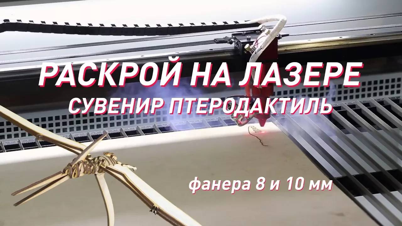 DIRTEC 1390 — раскрой фанеры 8 и 10 мм на лазере. Лазерный станок с ЧПУ