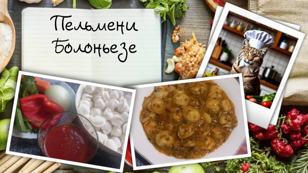 Пельмени Болоньезе — ещё один вариант пельменей по-холостяцки с овощами и томатным соусом
