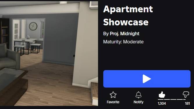 Apartment Showcase|Roblox game