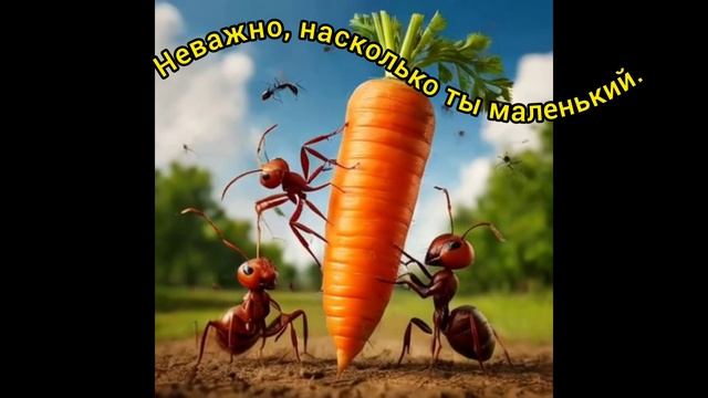 Неважно, насколько ты маленький.