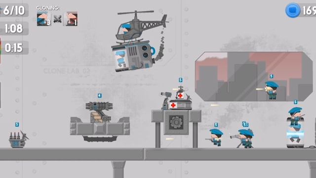 Смогу ли я выиграть бота используя только пистолетчиков в Clone Armies??