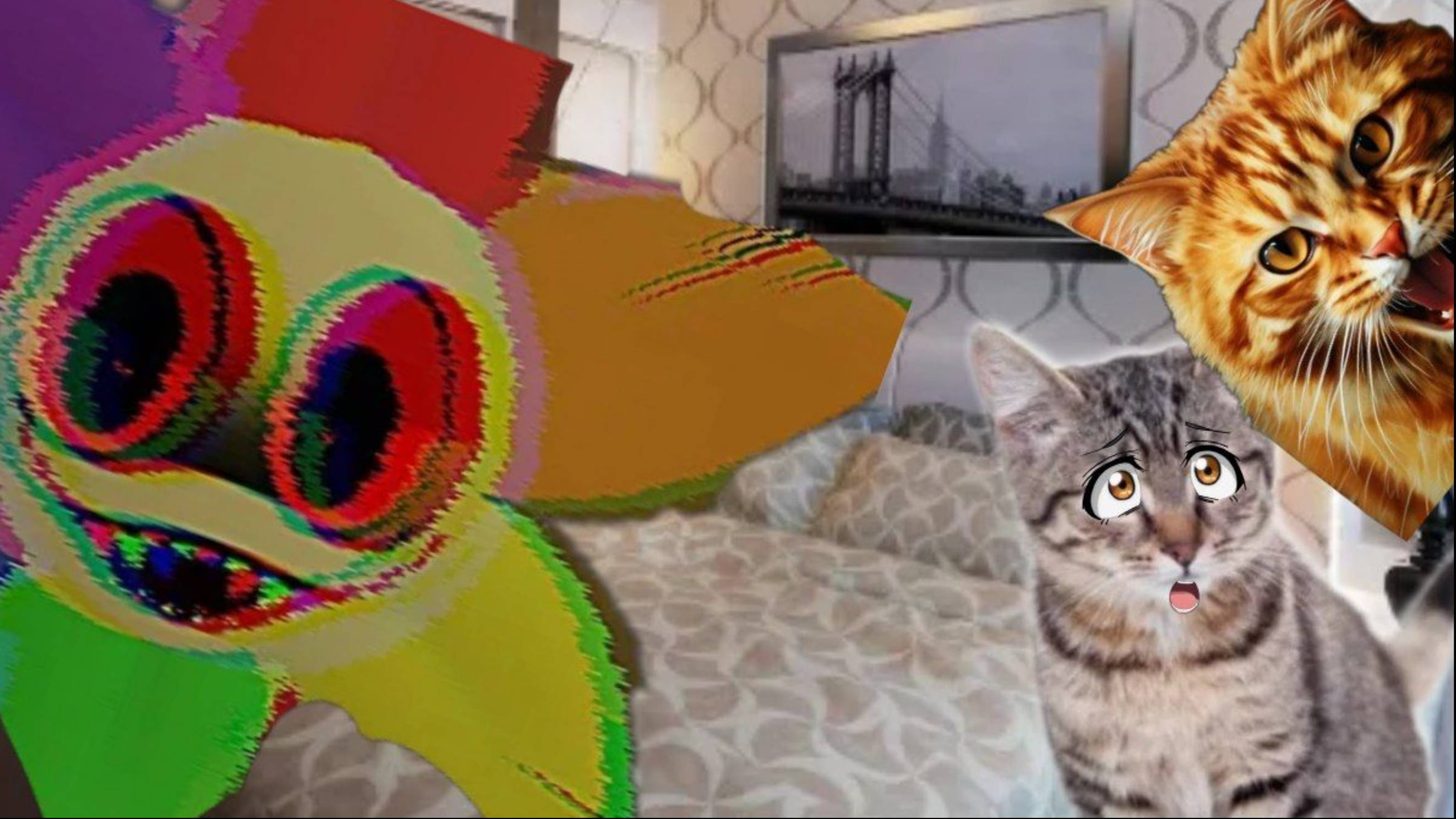 МИР ДЕНДИ НАПАДАЕТ НА КОШЕК!!!!!!!!????????