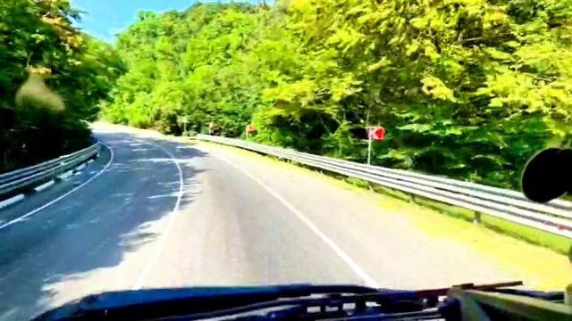 Из Сочи в Джубгу По серпантинам на фуре #делко #стажировкавСочи