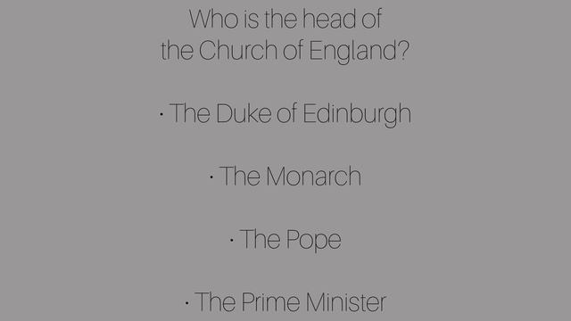 Life in the UK test Question 36