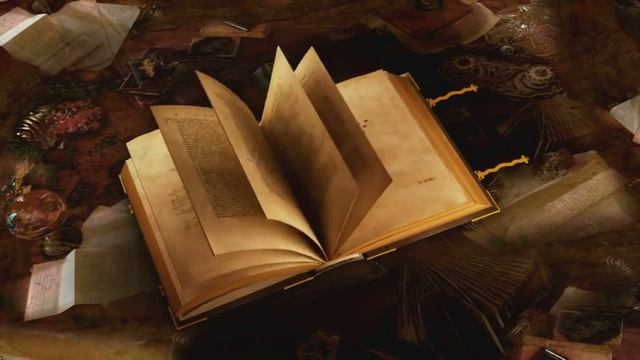 Волшебная Книга сказок закрывается / футаж