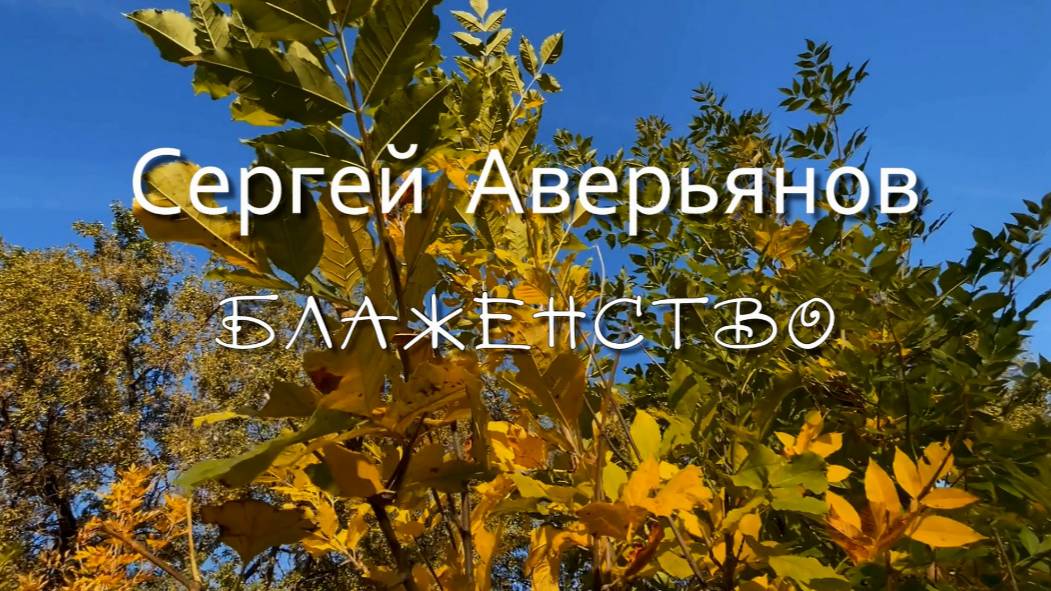 Сергей Аверьянов. БЛАЖЕНСТВО. Музыка для души