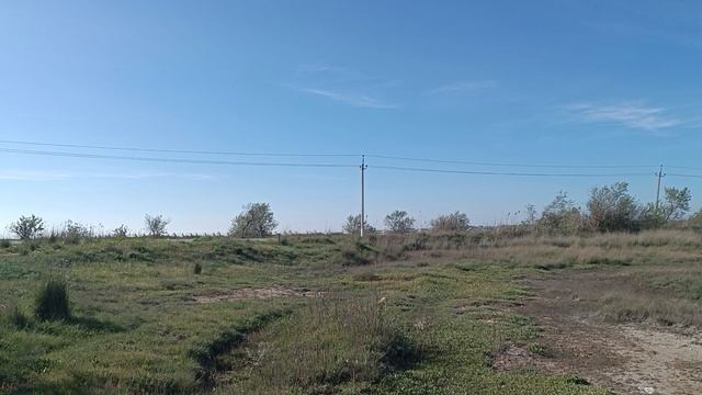 Обзор озера и вид на море. Республика Крым,  Черноморский район, Межводненский с/с КП Озерная