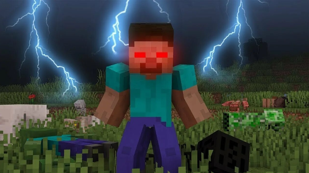 Minecraft - путешествие Херобрина и Элвиса   с комментариями