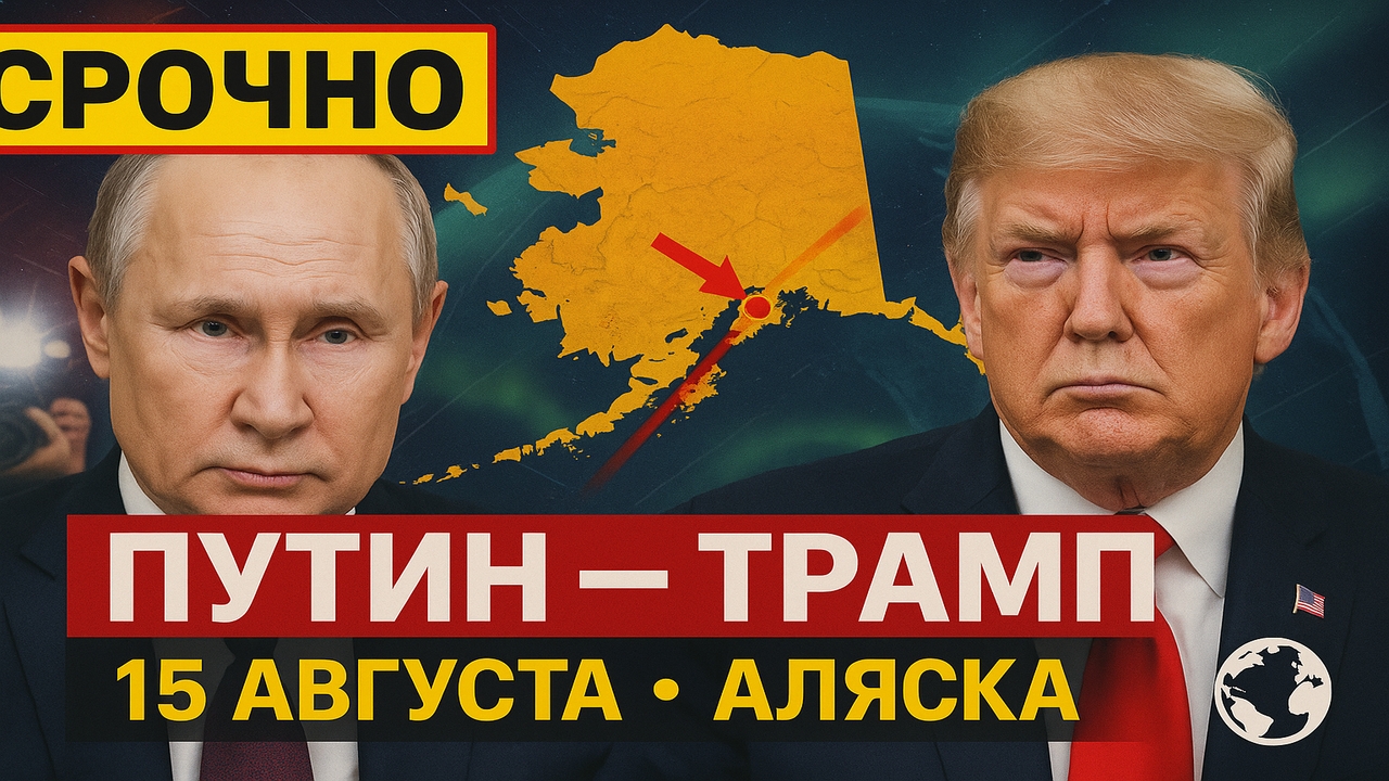 СРОЧНО! Грядёт историческая встреча Трампа и Путина — 15 августа на Аляске решится судьба мира? 🌍🔥