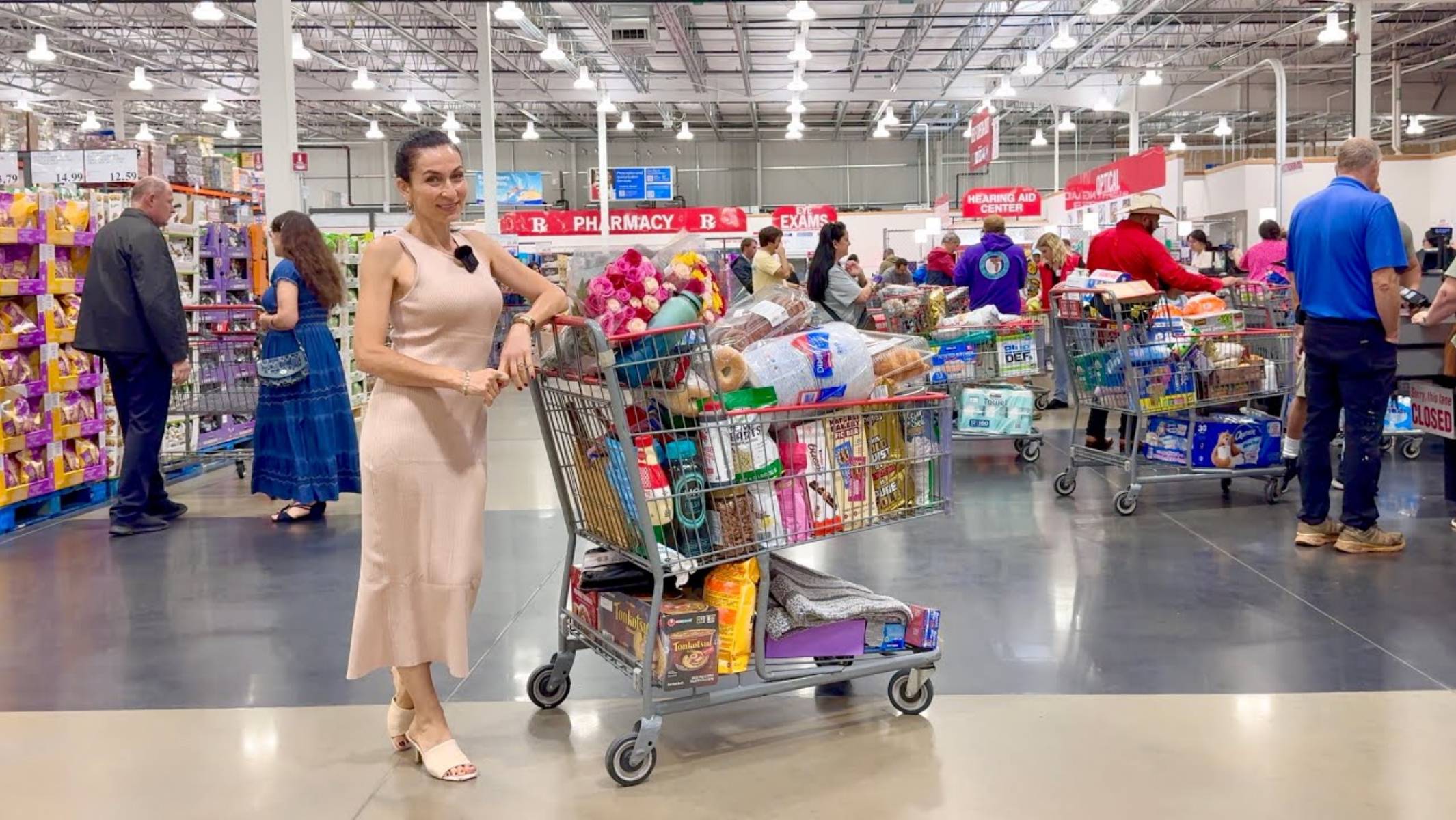 Эгине. Шопинг из Магазина Костко Costco Пробуем Суши Добрались До Дома 🏡