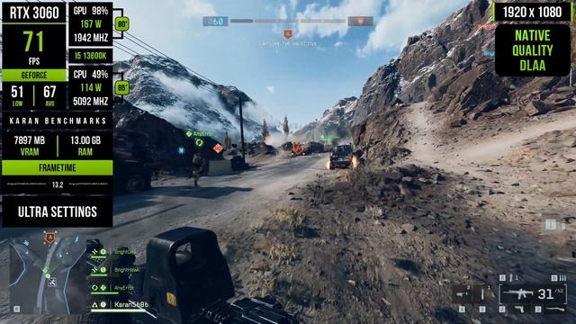 Battlefield 6 с DLSS 4  на «народных видеокартах»  RTX 4060, 3060TI, 3060, 3050, GTX 1650