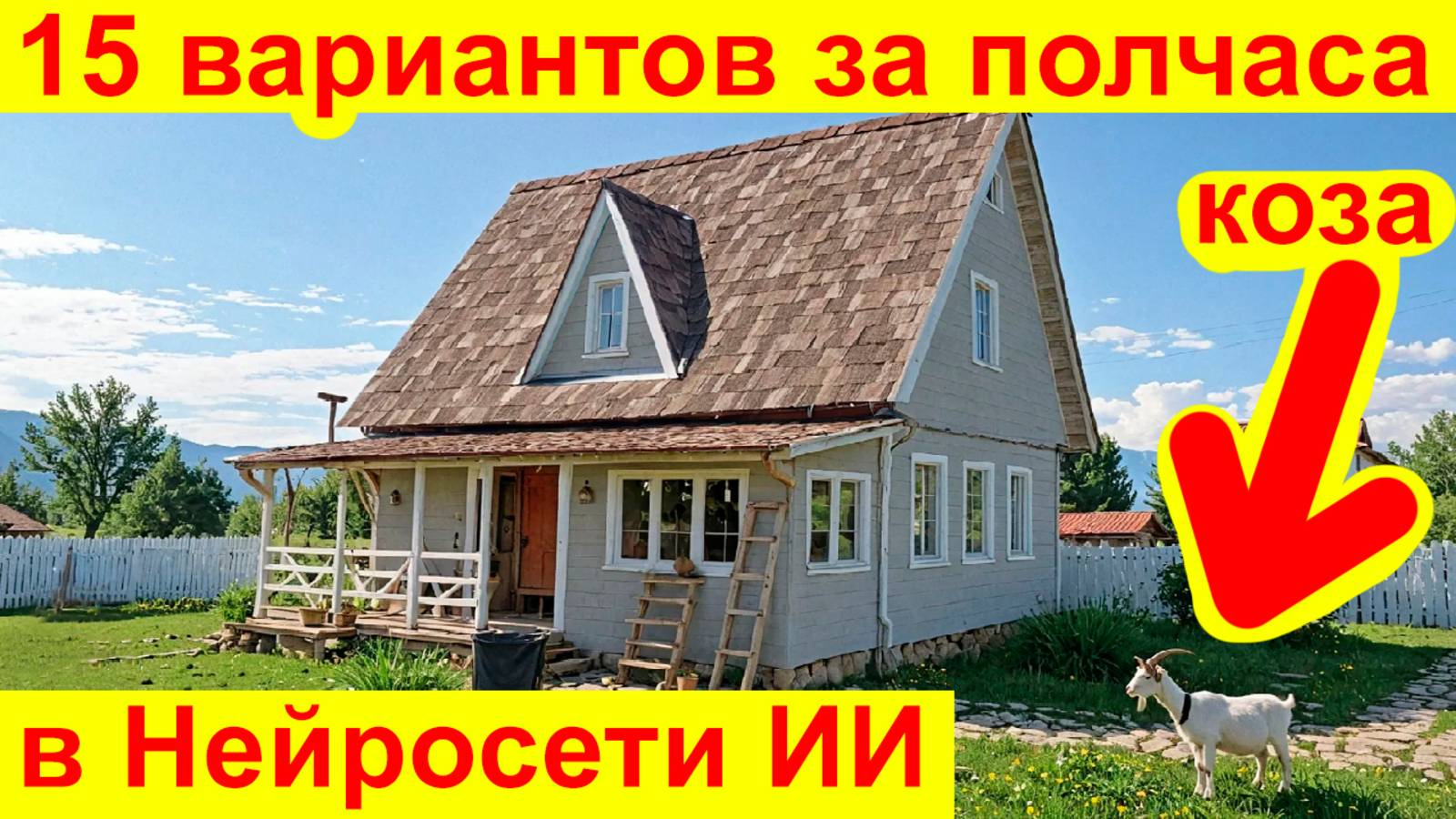 Как за Полчаса Самому Сделать в Нейросети Ремонт Фасада Дачного Дома