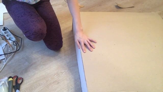 КАМИН ИЗ КАРТОНА 98*96см. СВОИМИ РУКАМИ. Подробная техника и замеры\Cardboard fireplace