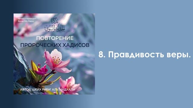 8. Правдивость веры. Повторение Пророческих хадисов. Динар Абу Идрис