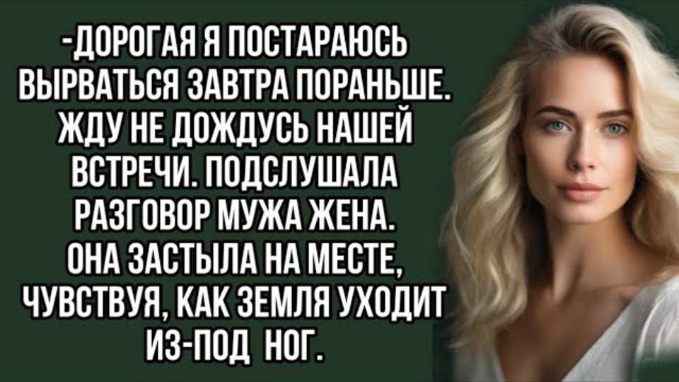 -Дорогая я постараюсь вырваться завтра пораньше. Аудио рассказ