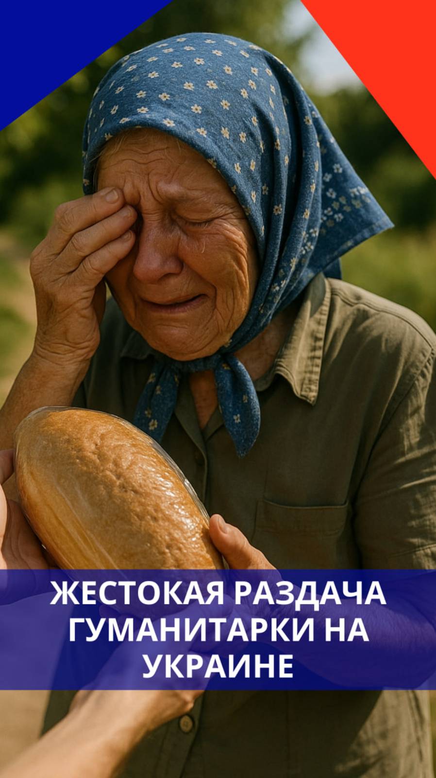 В Одессе старикам бесплатно выдают хлеб, но только посмотрите, как они это делают. Больно видеть