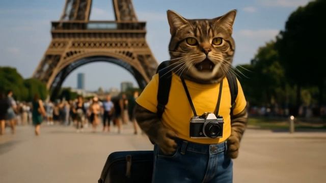 Путешествие в Париж глазами кота 😹 Кот Маркиз-Турист №1