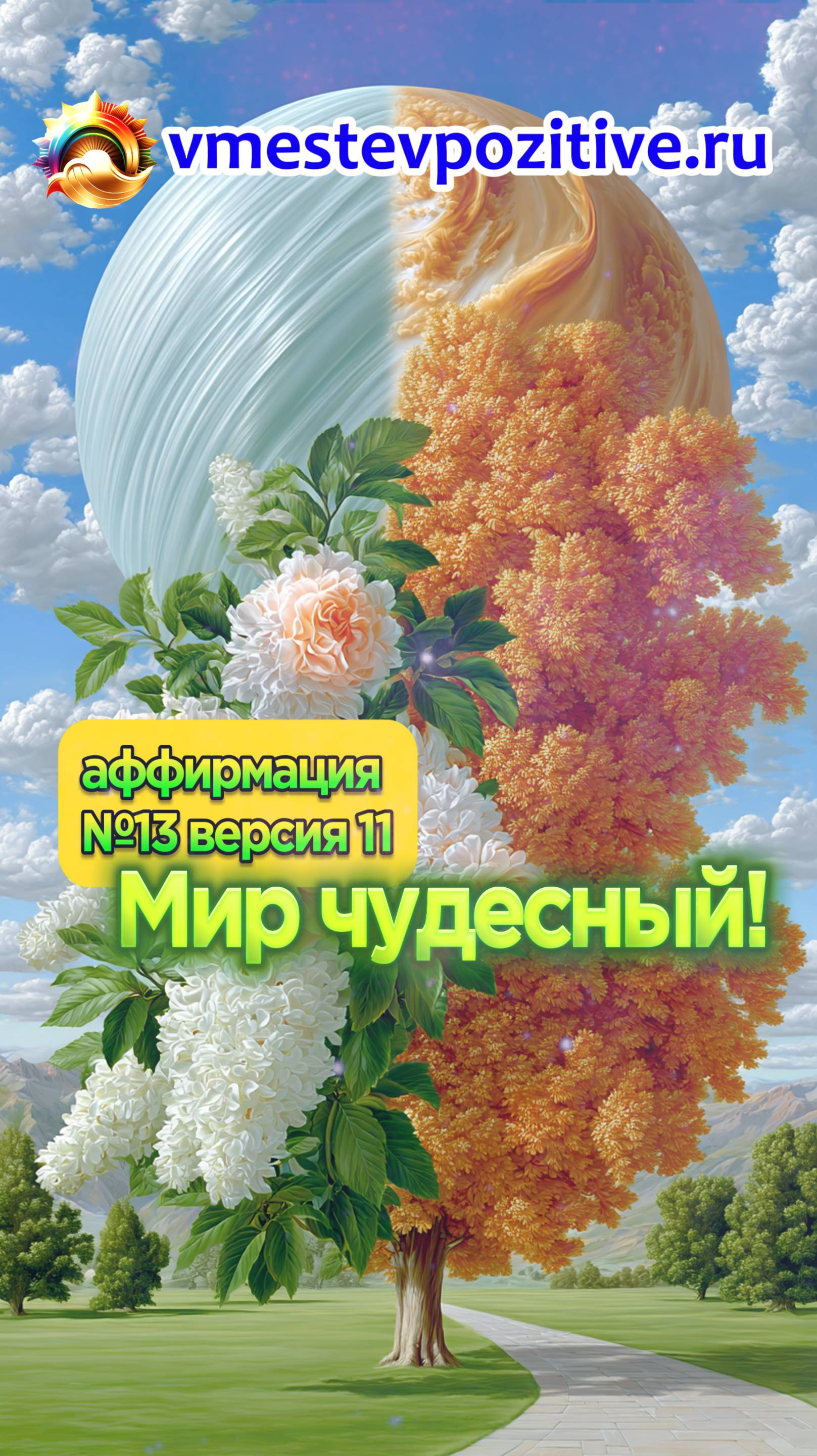 Affirmation. Male. №13. Мир чудесный! (v11)