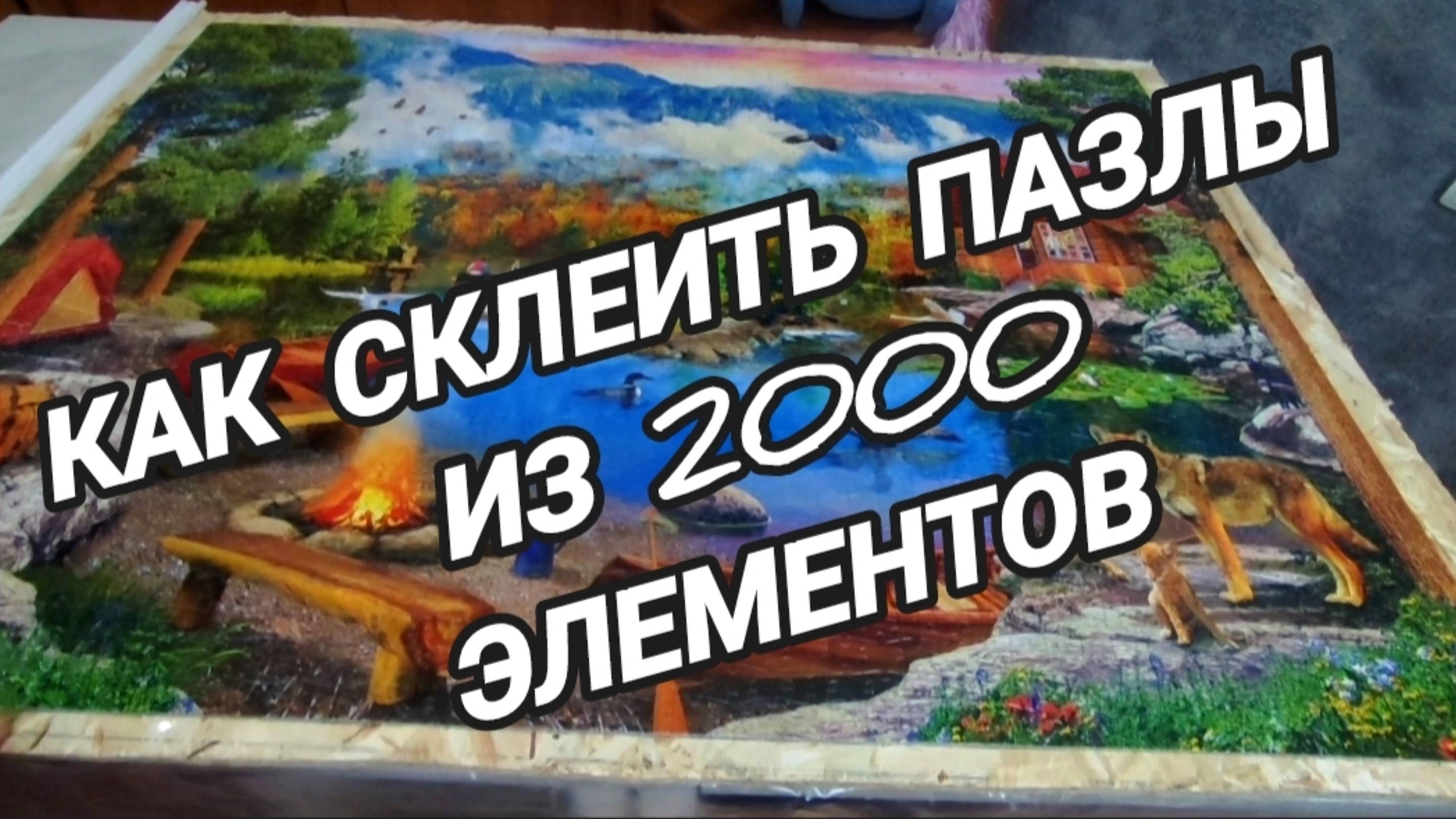 Как склеить пазлы из 2000 элементов.Один из способов