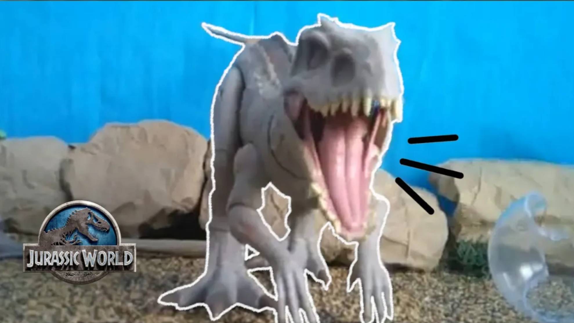 Jurassic world Индоминус против анкилозавра