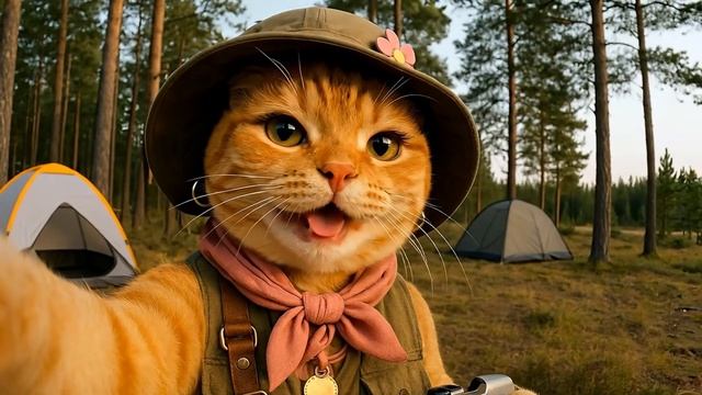 Влог жены рыжего кота на рыбалке 🐱
