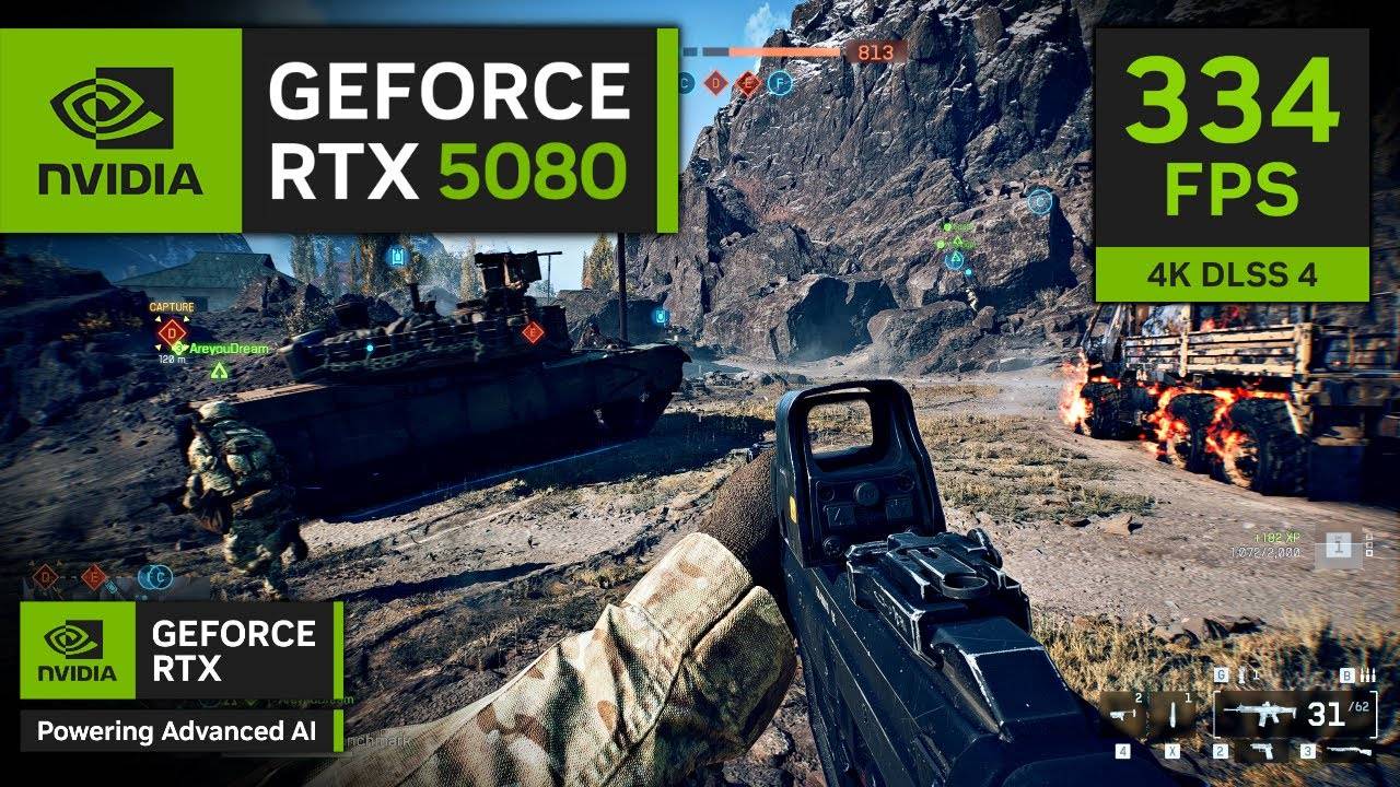 RTX 5080 on Battlefield 6 Beta   1080p, 1440p, 4K with NVIDIA DLSS 4!